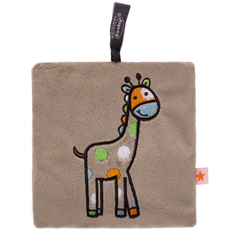 Pittenzak met koolzaad vulling bruin met giraffe | Voor kinderen